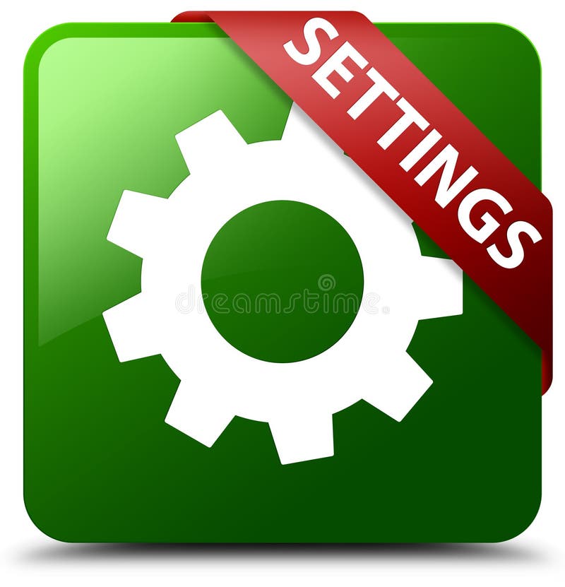 Settings Red Square Button Stock Illustrations – 507 Settings Red ...