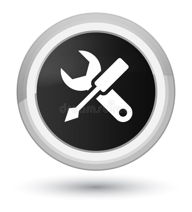 Settings Prime Black Round Button Stock Illustrations – 7 Settings ...