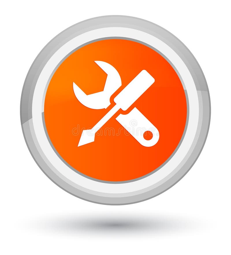 Settings Icon Orange Round Button Stock Illustrations – 424 Settings ...