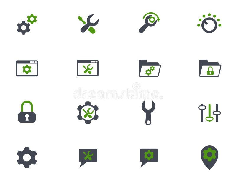 Settings icon set stock vector. Illustration of tools - 232247289