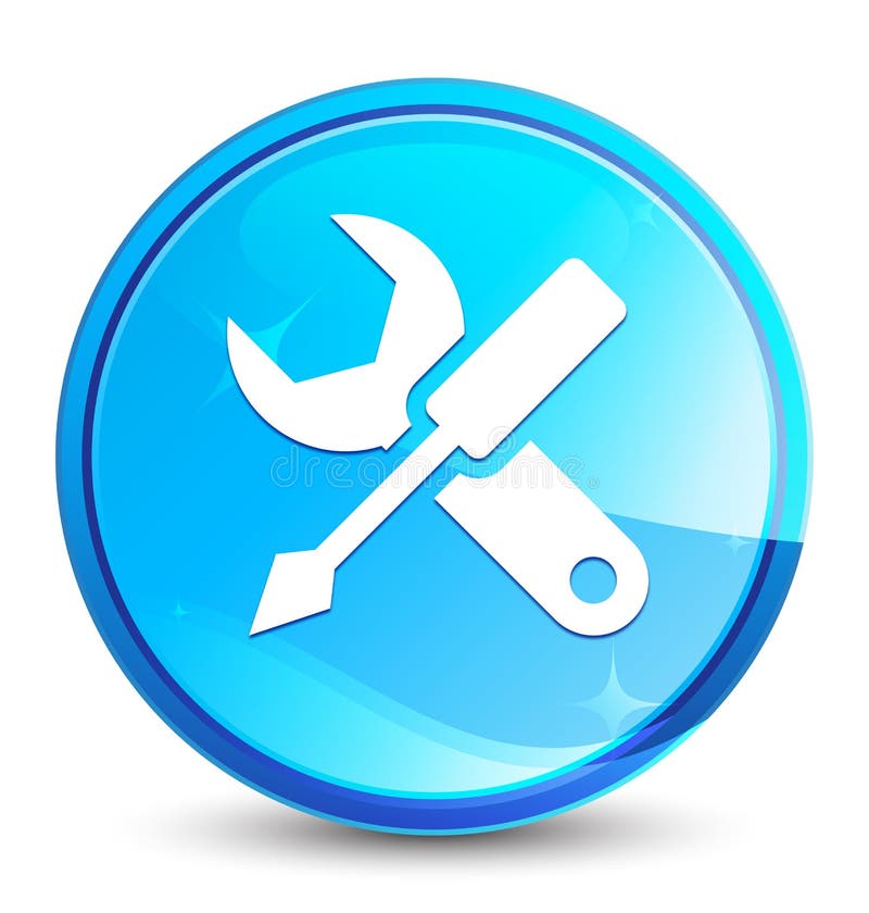 Settings Icon Blue Round Button Stock Illustrations – 1,018 Settings ...