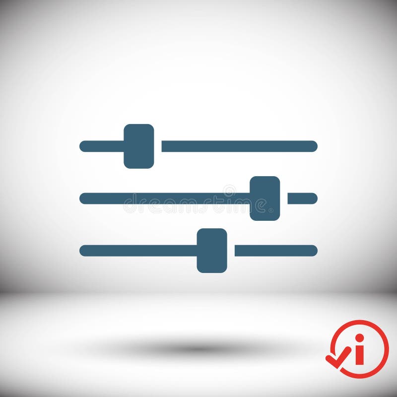 Settings Icon Stock Vector Illustration Flat Design Stock Vector ...