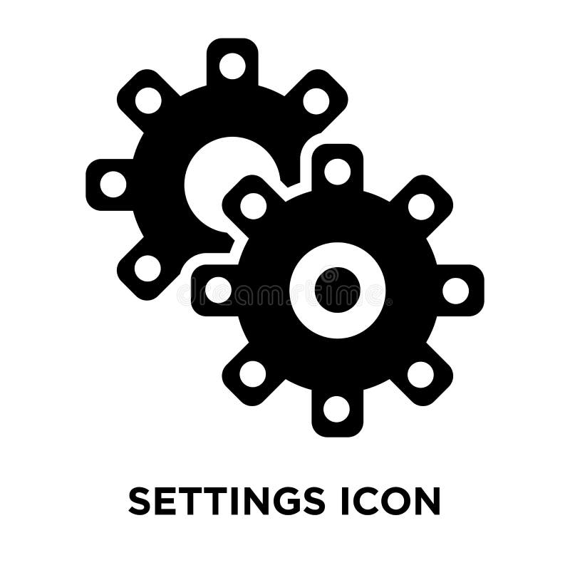 Settings Icon Vector Isolated on White Background, Logo Concept Stock ...