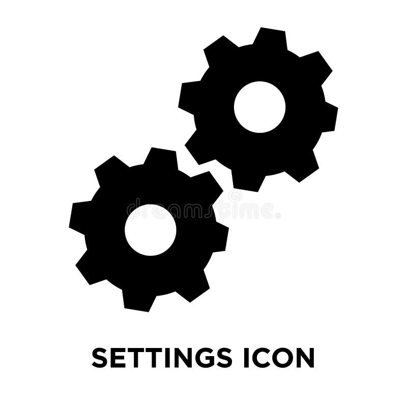 Settings Icon Vector Isolated on White Background, Logo Concept Stock ...