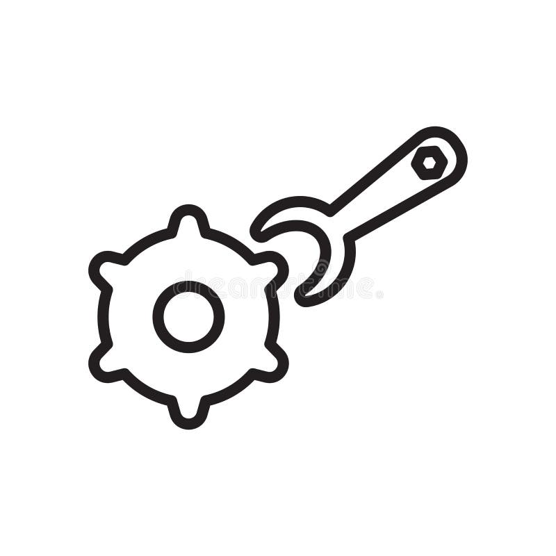 Settings Icon Vector Isolated on White Background, Settings Sign Stock ...