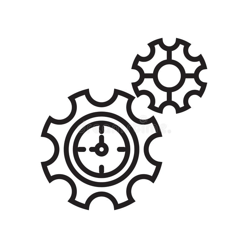 Settings Icon Vector Sign and Symbol Isolated on White Background ...