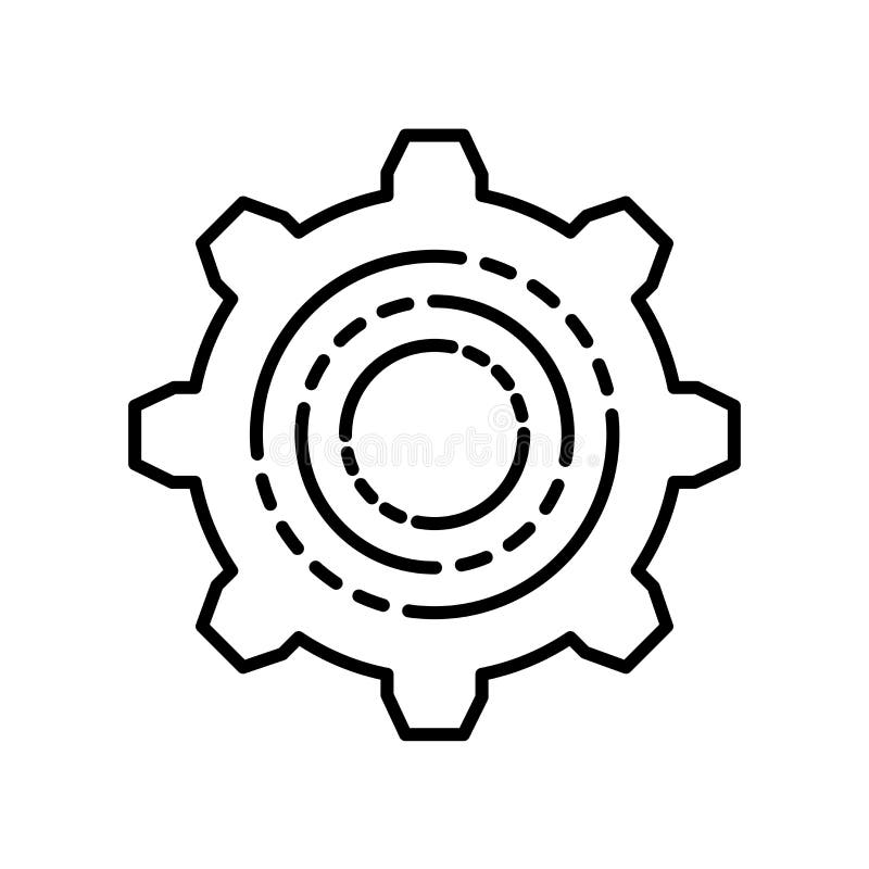 Settings Icon Vector Sign and Symbol Isolated on White Background ...