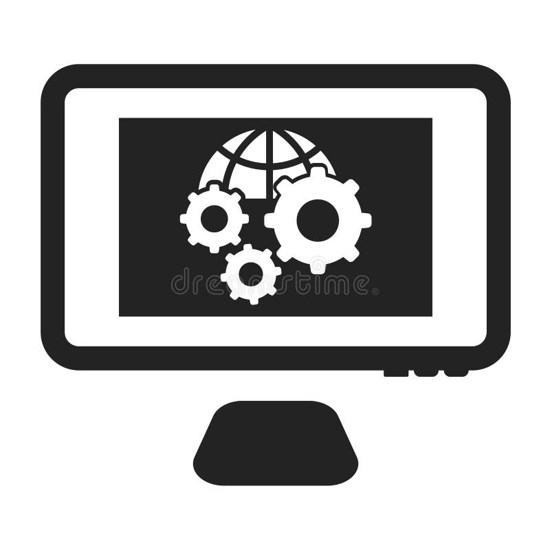 Settings Icon Vector Sign and Symbol Isolated on White Background ...