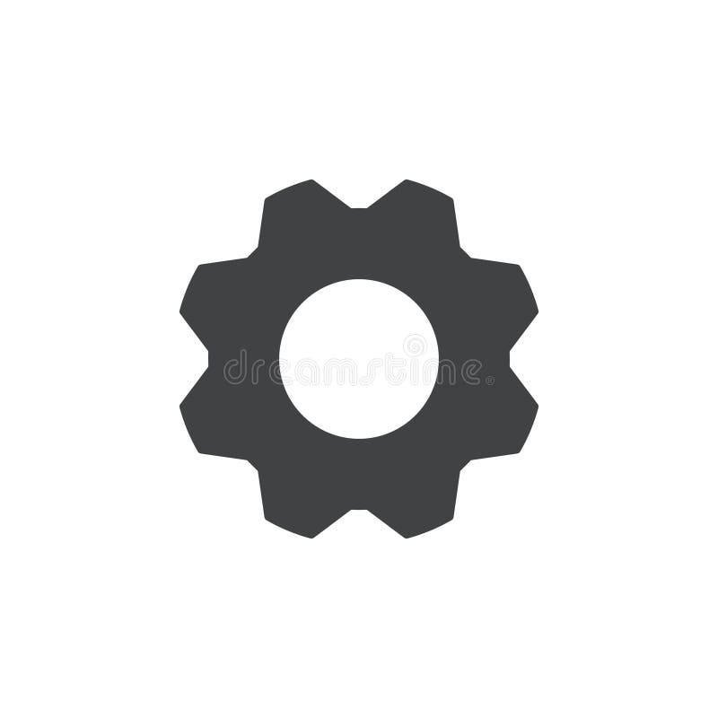 Settings Icon Vector Logo Set Flat Stock Vector - Illustration of gear ...