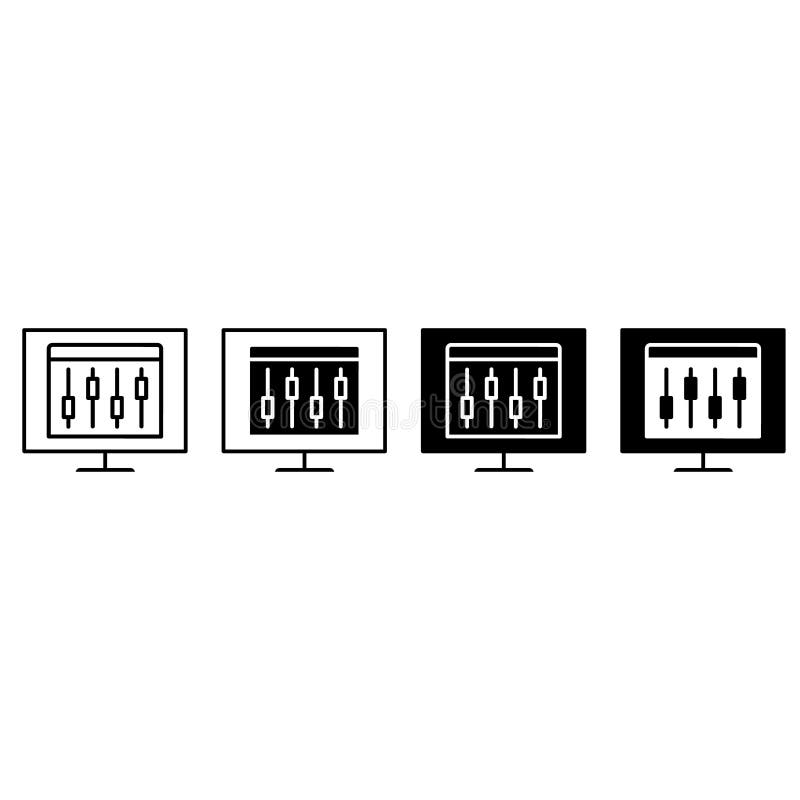 Settings Icon Vector Set. Options Illustration Sign Collection ...