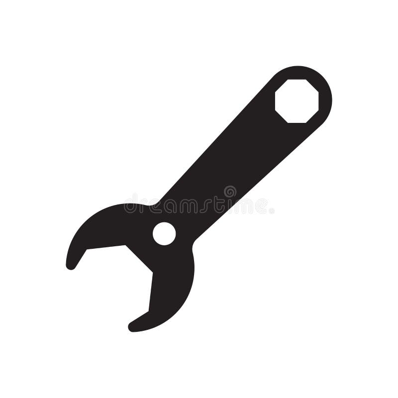 Settings Icon Vector Sign and Symbol Isolated on White Background, Settings Logo Concept Stock ...