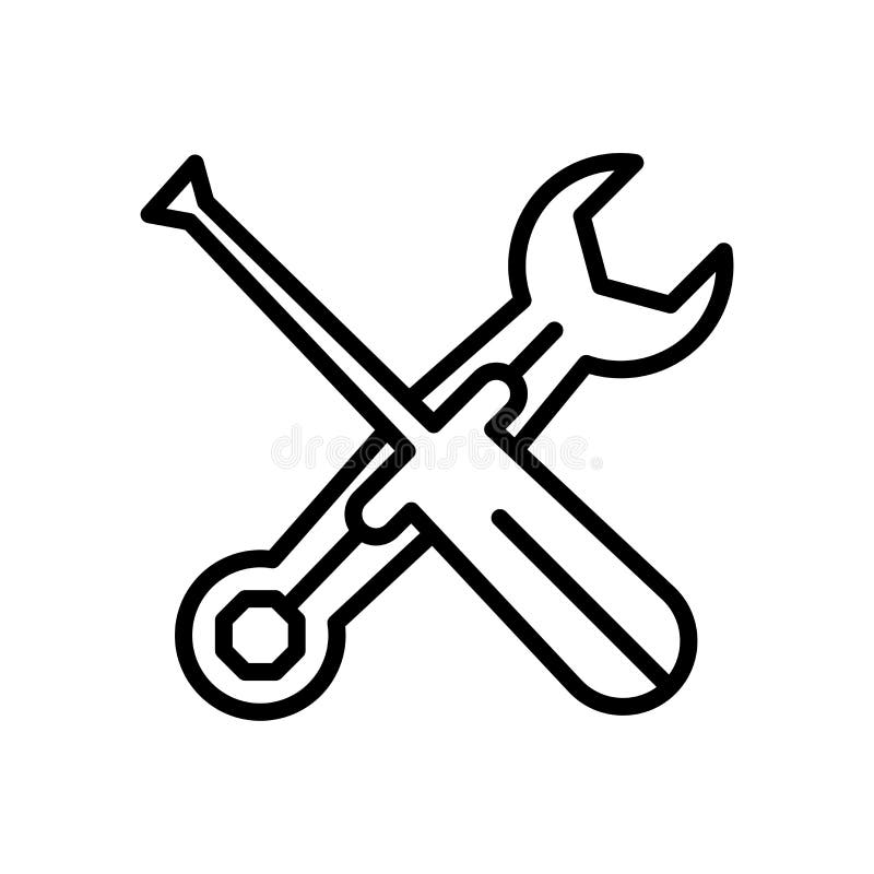 Settings Icon Vector Sign and Symbol Isolated on White Background, Settings Logo Concept Stock ...