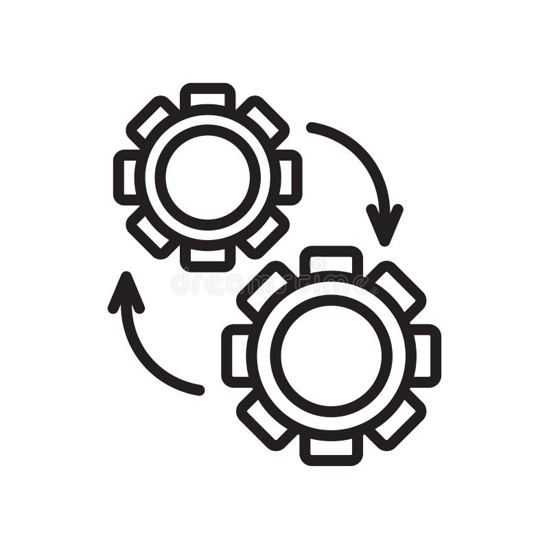 Settings Icon Vector Sign and Symbol Isolated on White Background ...