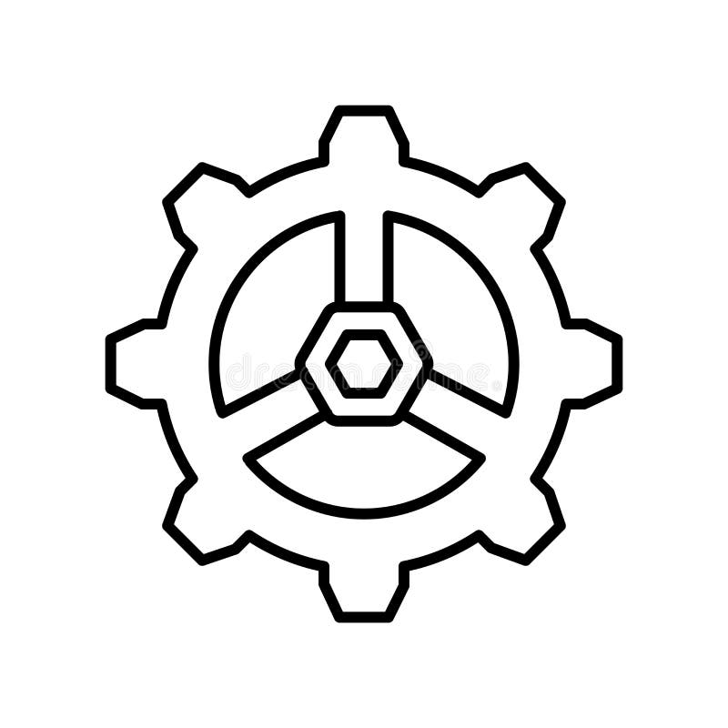 Settings Icon Vector Sign and Symbol Isolated on White Background ...