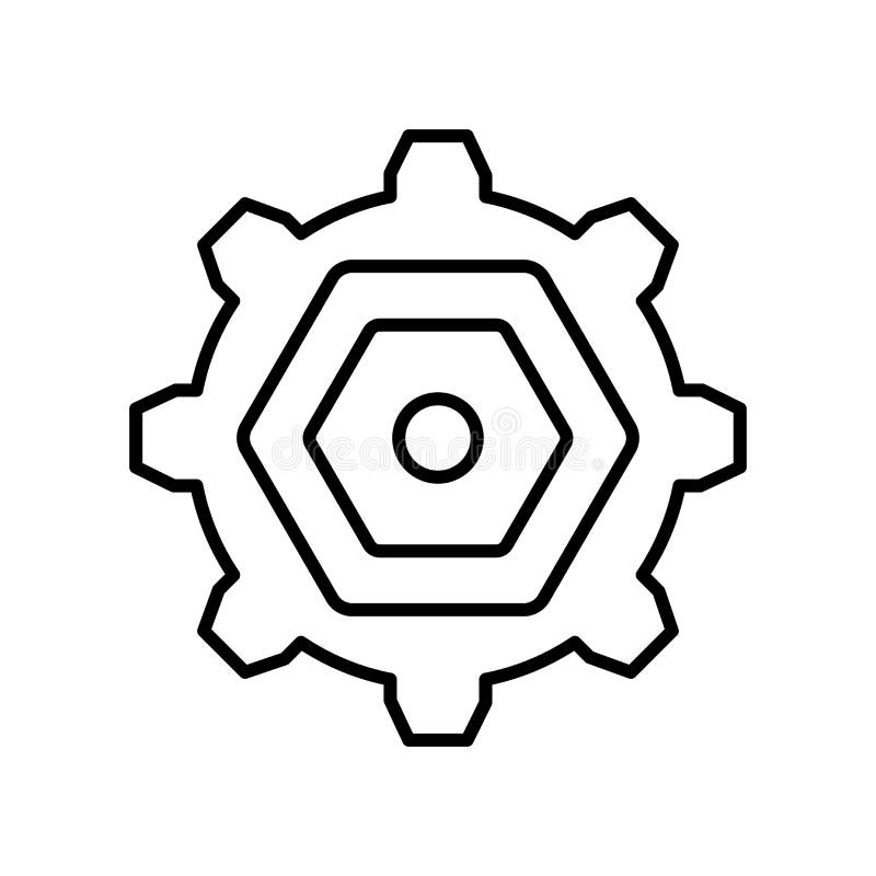 Settings Icon Vector Sign and Symbol Isolated on White Background ...