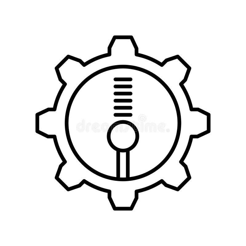 Settings Icon Vector Sign and Symbol Isolated on White Background ...