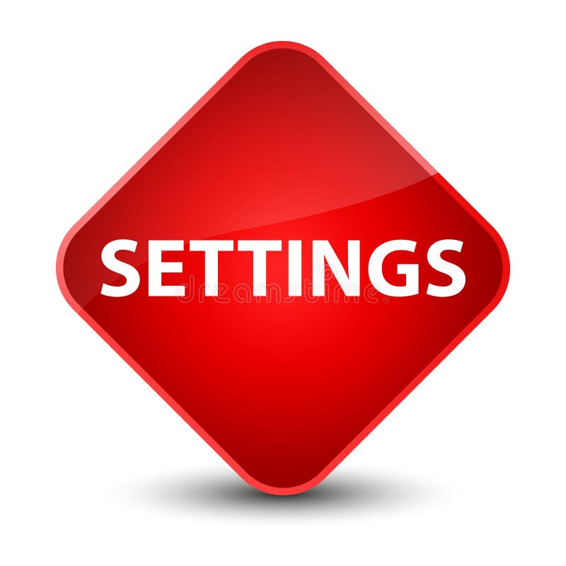 Settings Elegant Red Diamond Button Stock Illustrations – 6 Settings ...