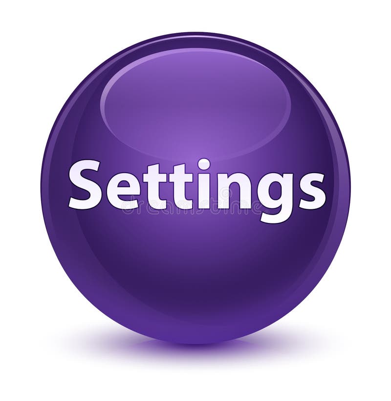 Settings Glassy Purple Round Button Stock Illustrations – 13 Settings ...