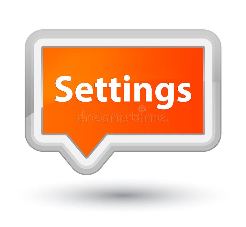 Settings Prime Orange Banner Button Stock Illustrations – 5 Settings ...