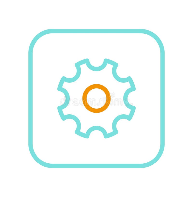 Settings Logo Isolated on White Vector Mockup Stock Vector ...