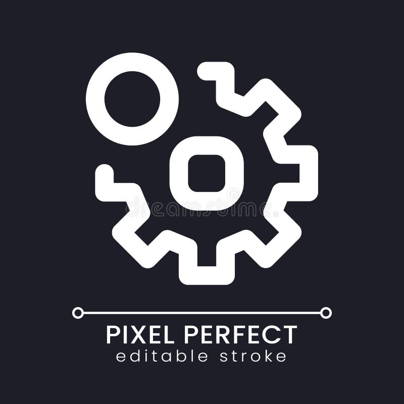 Settings Notification Pixel Perfect White Linear Ui Icon for Dark Theme ... Settings Notification Pixel Perfect White Linear Ui Icon for Dark Theme ...