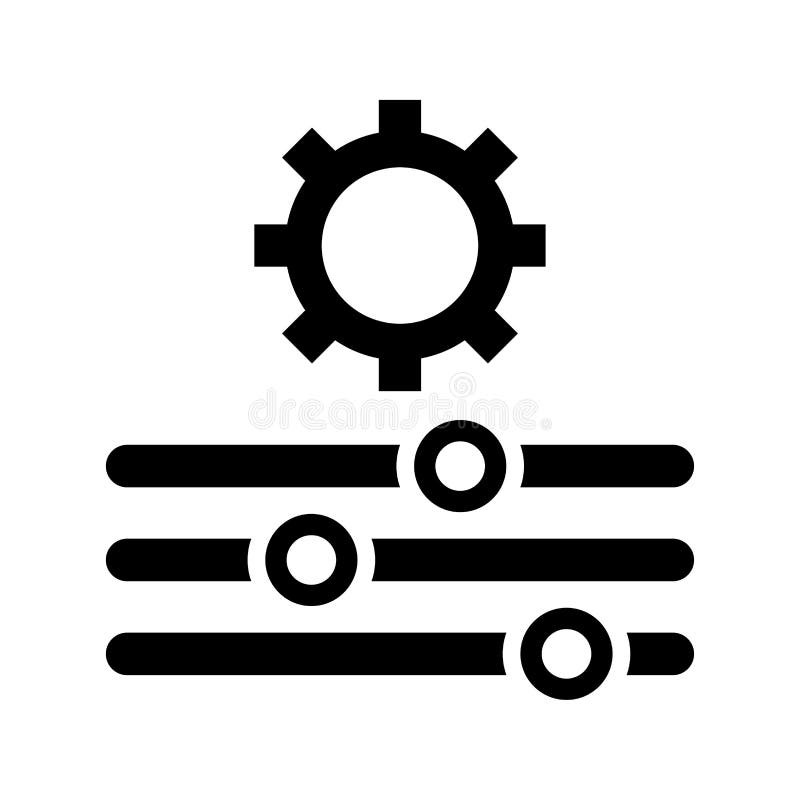 Settings, Options, Preferences Icon Stock Illustration - Illustration ...