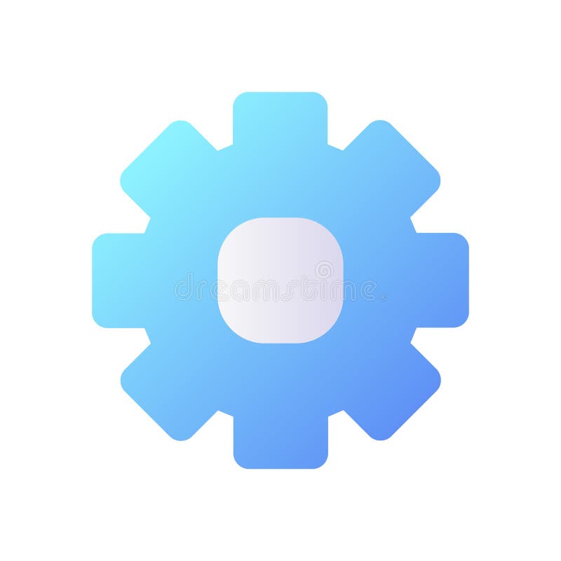 Settings Pixel Perfect Flat Gradient Color Ui Icon Stock Vector ...