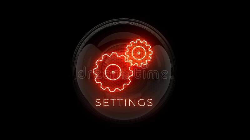Settings. Settings Button. Settings Symbol Reveal. Settings Icon Stock ...