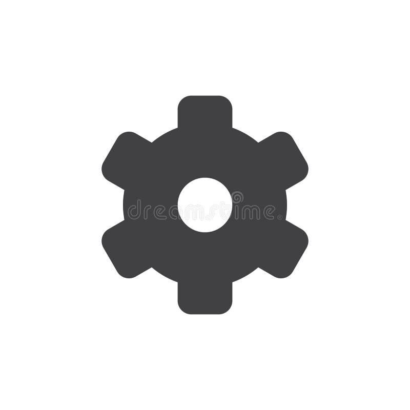Settings simple icon stock vector. Illustration of machine - 97523627