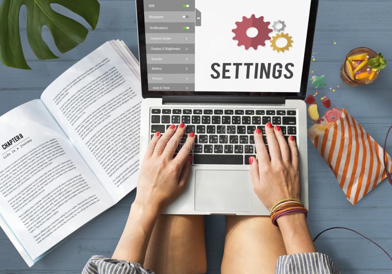 Settings Tools Setup System Concept Stock Image - Image of ...