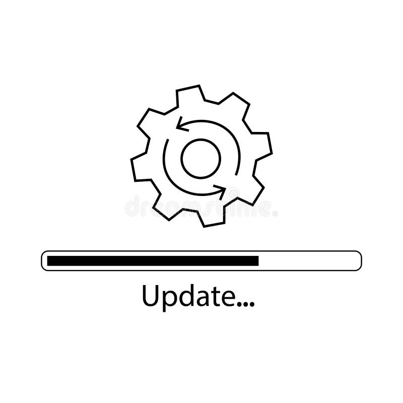 Settings Update Icon. Update. Vector Illustration Eps 10 Stock ...