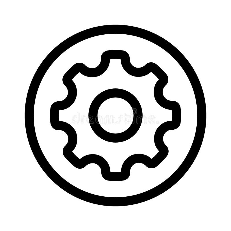 Settings Vector Icon. Customize Illustration Sign. Mechanical Symbol ...