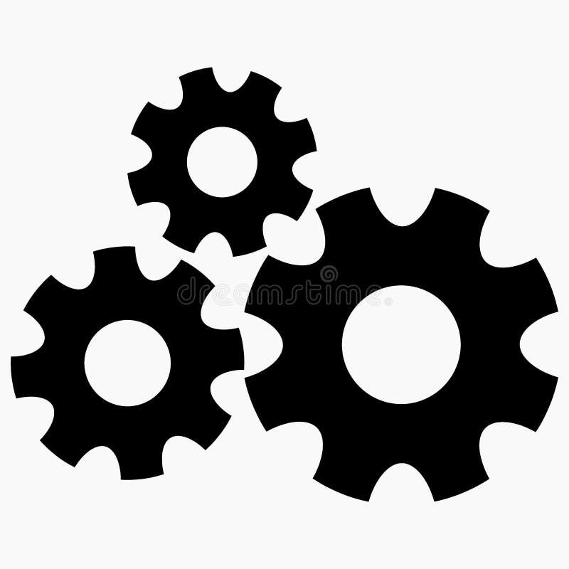 Settings vector icon stock vector. Illustration of mechanism - 262000852