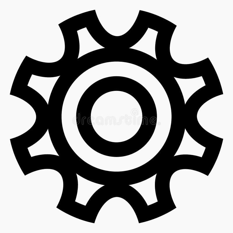 Settings vector icon stock vector. Illustration of internet - 262000857