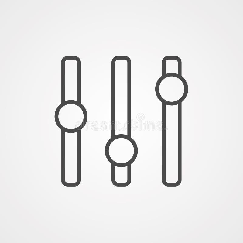 Settings Vector Icon Sign Symbol Stock Illustration - Illustration of ...