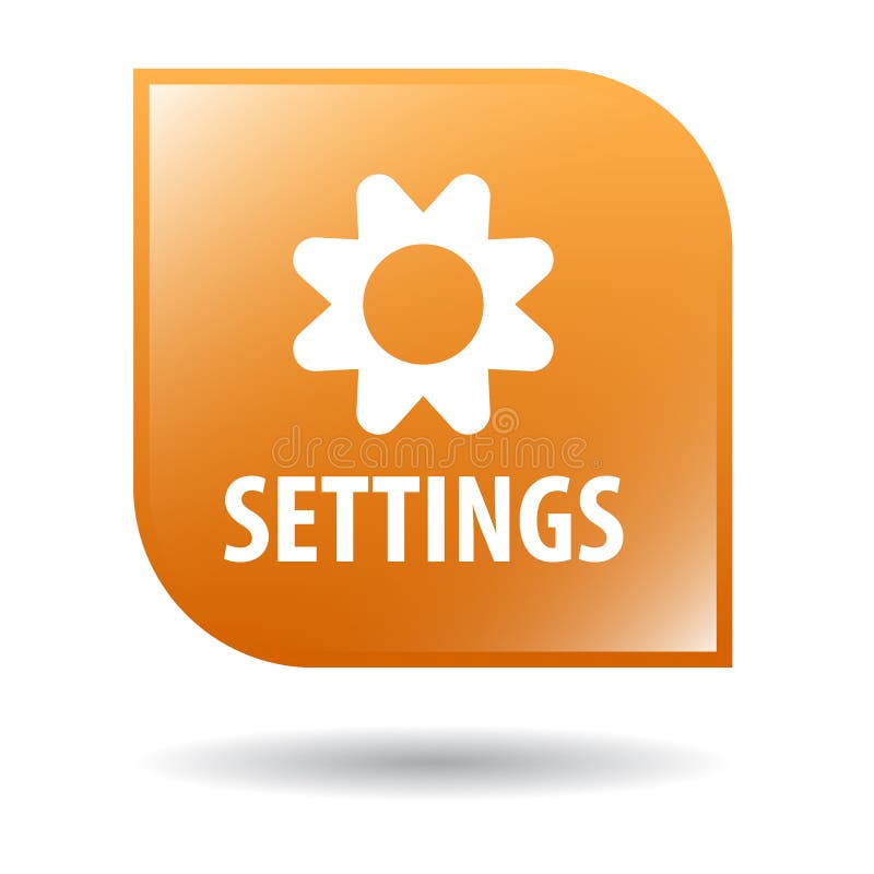 Settings web button stock illustration. Illustration of options - 119529275