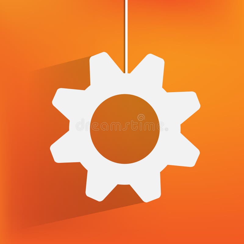 Settings Web Icon, Flat Design Stock Vector - Illustration of factory ...
