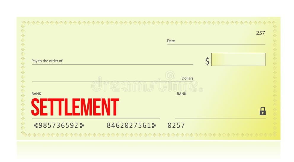 Settlement Check Stock Illustrations – 648 Settlement Check Stock ...