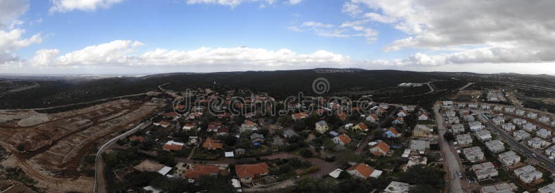 The settlement Riham stock photo. Image of clouds, panorama - 134313318