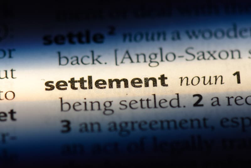 Settlement stock photo. Image of dictionary, paper, page - 126618530