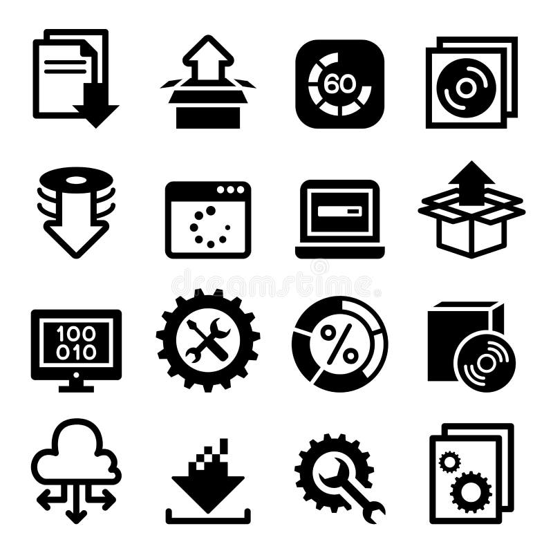Setup , Configuration, Maintenance Icon Stock Illustration ...