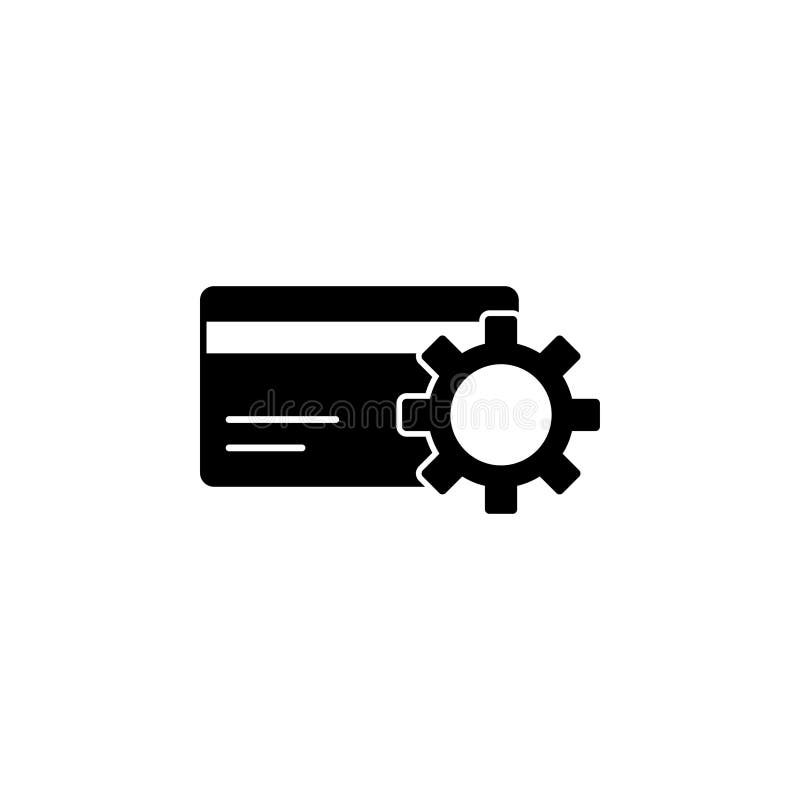 Setup Credit Card Flat Vector Icon Stock Vector - Illustration of debit ...