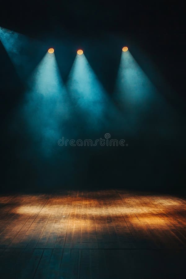 The Setup Features a Stage with Spotlights and a Bench, Making it ...