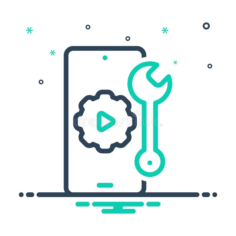 Mix Icon for Setup, Gear and Setting Stock Vector - Illustration of ...