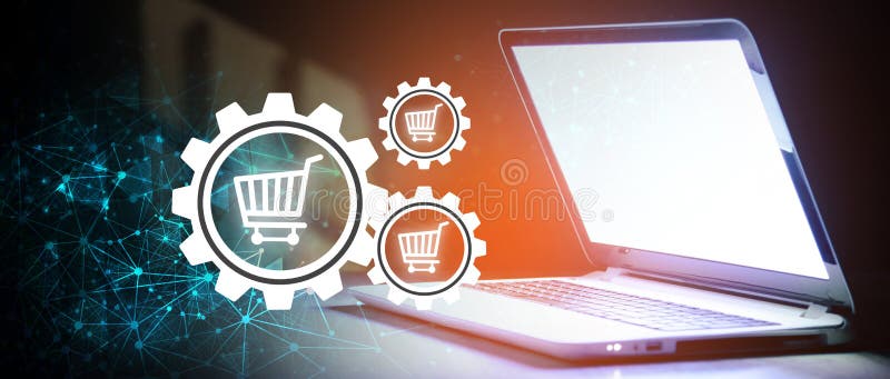 Setup and Online Purchase Information 3D Illustracion Stock Image ...