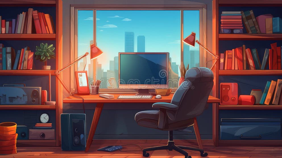 Setup programmer office stock illustration. Illustration of throw ...