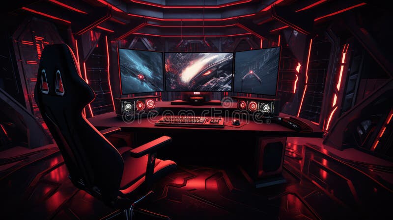 Setup Red and Black Technology Stock Illustration - Illustration of ...