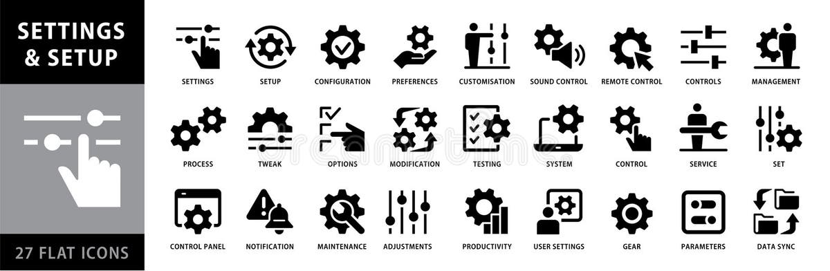 Configuration Management Icon Stock Illustrations – 3,143 Configuration ...