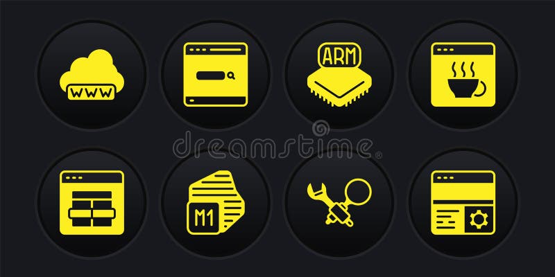 Setzen Sie Das Symbol Mysql Code Software Processor Debugging Search Engine and Web Development ...