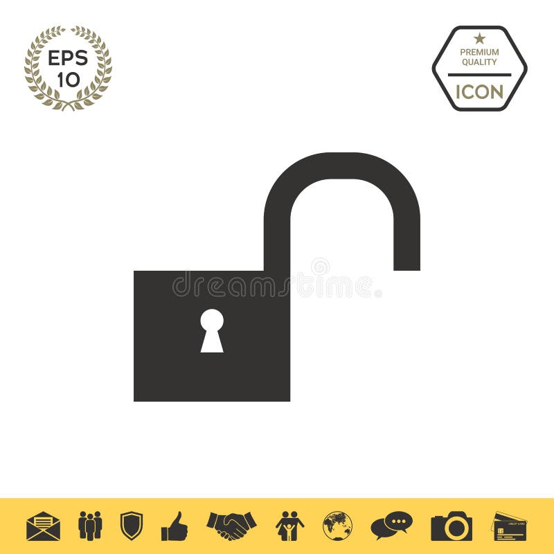 Setzen Sie Ikonen-Symbol Frei Vektor Abbildung - Illustration von flach ...